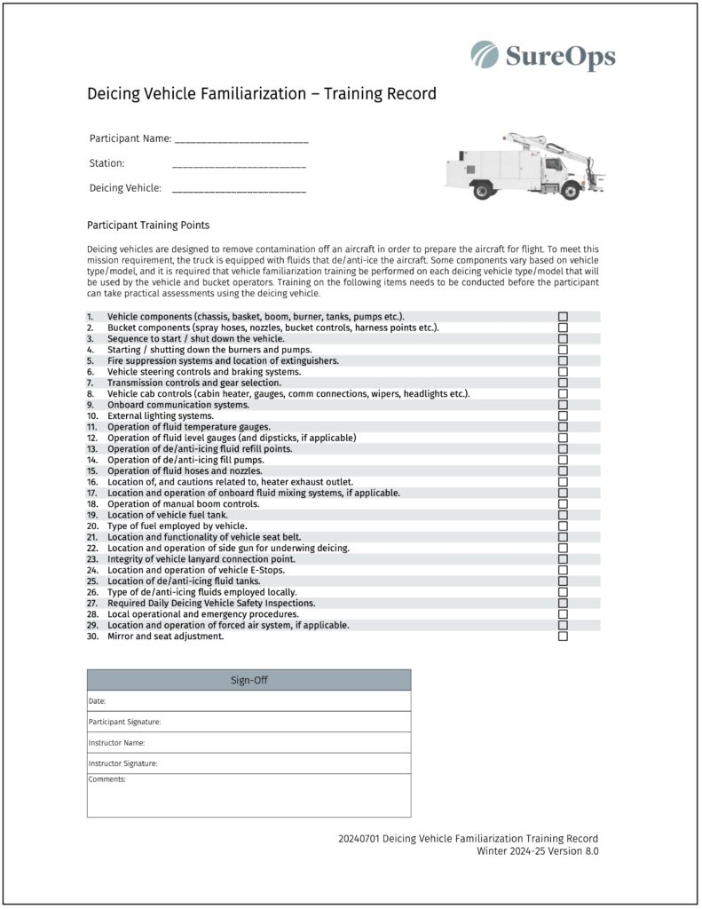 SureOps Ground Deicing Program – SureConsult